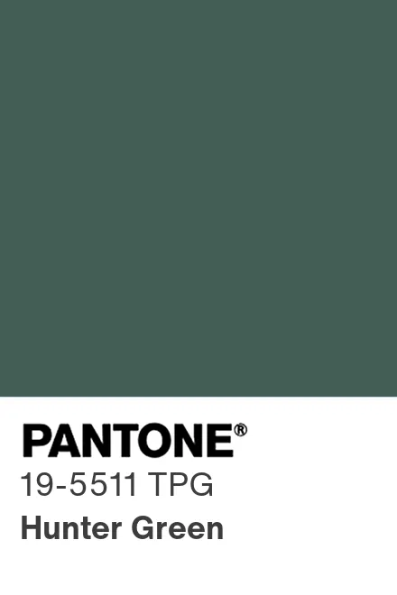 PANTONE 19-5511 TPG Hunter Green - Pantone色号库|Pantone潘通中国官网