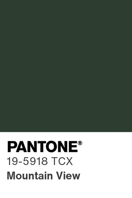 PANTONE 19-5918 TCX Mountain View - Pantone色号库|Pantone潘通中国官网