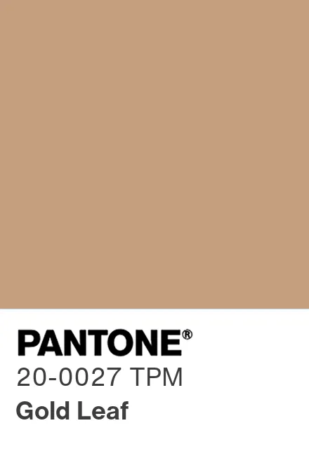 PANTONE 20-0027 TPM Gold Leaf - Pantone色号库|Pantone潘通中国官网