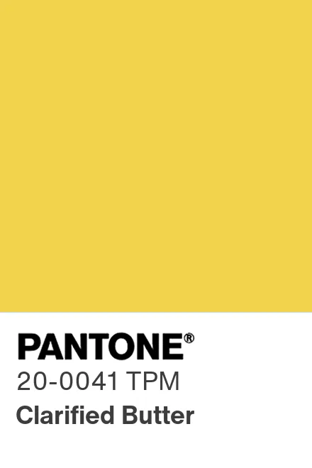 PANTONE 20-0041 TPM Clarified Butter - Pantone色号库|Pantone潘通中国官网