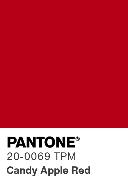 PANTONE 20-0069 TPM Candy Apple Red - Pantone色号库|Pantone潘通中国官网
