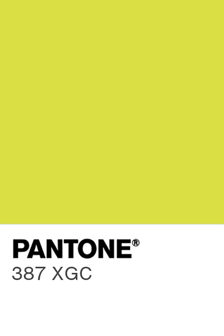 PANTONE 387 XGC - Pantone色号库|Pantone潘通中国官网