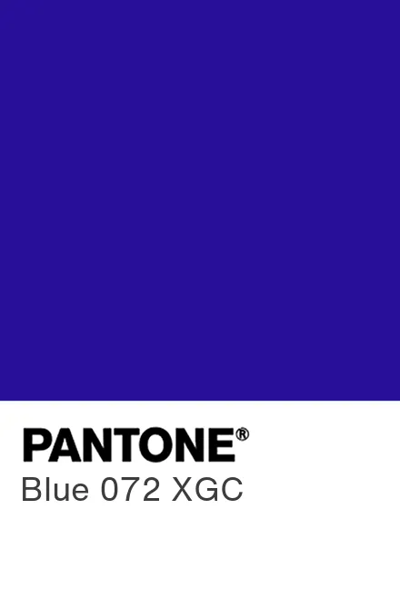 PANTONE Blue 072 XGC - Pantone色号库|Pantone潘通中国官网