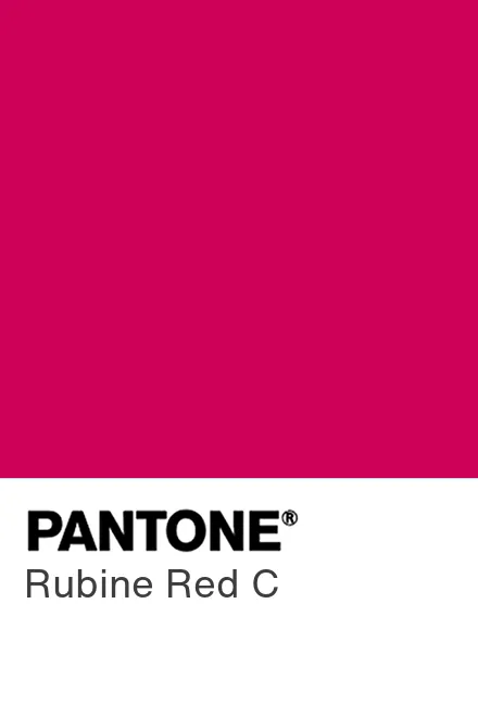 PANTONE Rubine Red C - Pantone色号库|Pantone潘通中国官网
