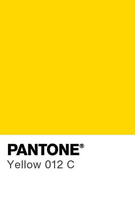 PANTONE Yellow 012 C - Pantone色号库|Pantone潘通中国官网