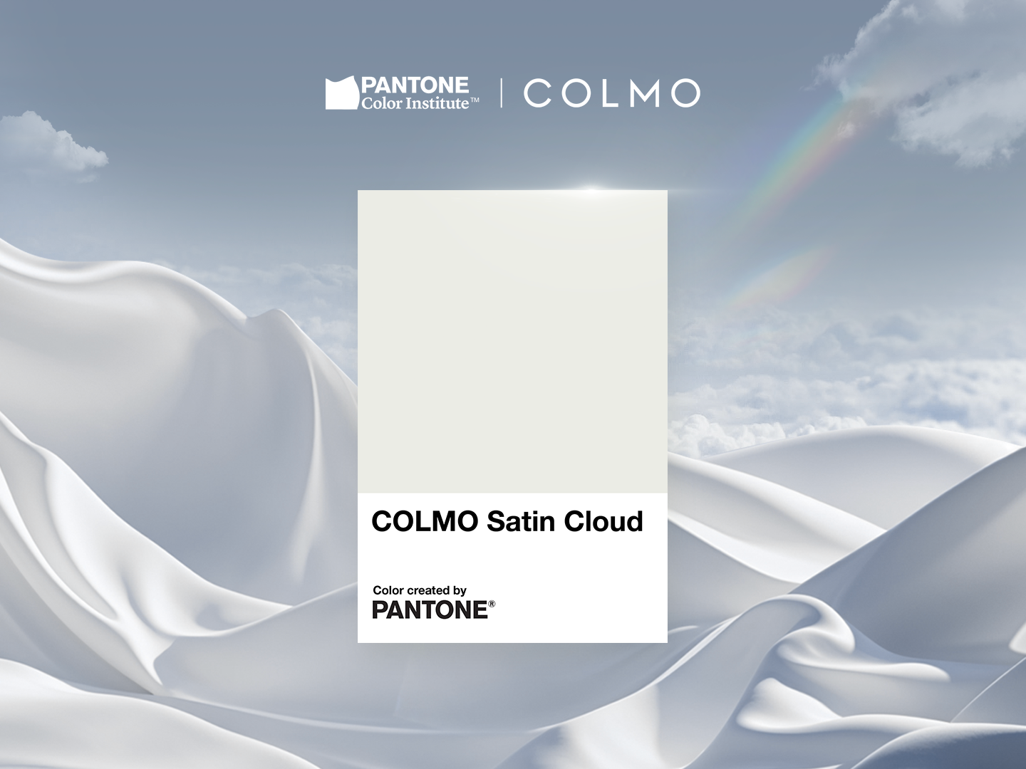 Pantone 色彩研究所携手 COLMO 共同发布 2025 年度家居流行色「云璃白」|Pantone潘通中国官网